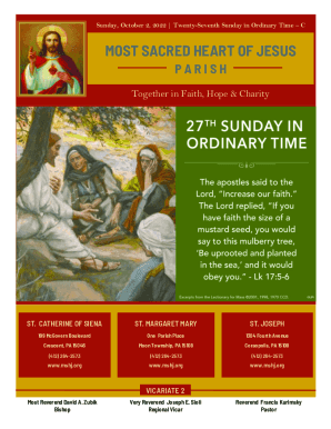 Fillable Online Homily Reflection for the 27th Sunday in Ordinary Time ...