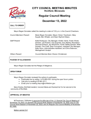 Fillable Online Maria Regan Gonzalez, Mayor; Simon Trautmann; Mary Fax ...