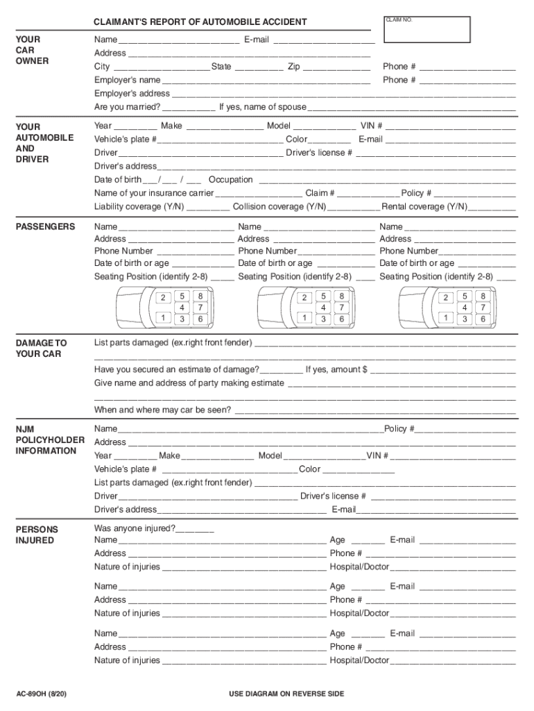 Fillable Online Fillable Online YOU WERE INVOLVED IN AN ... Fax Email Print - pdfFiller