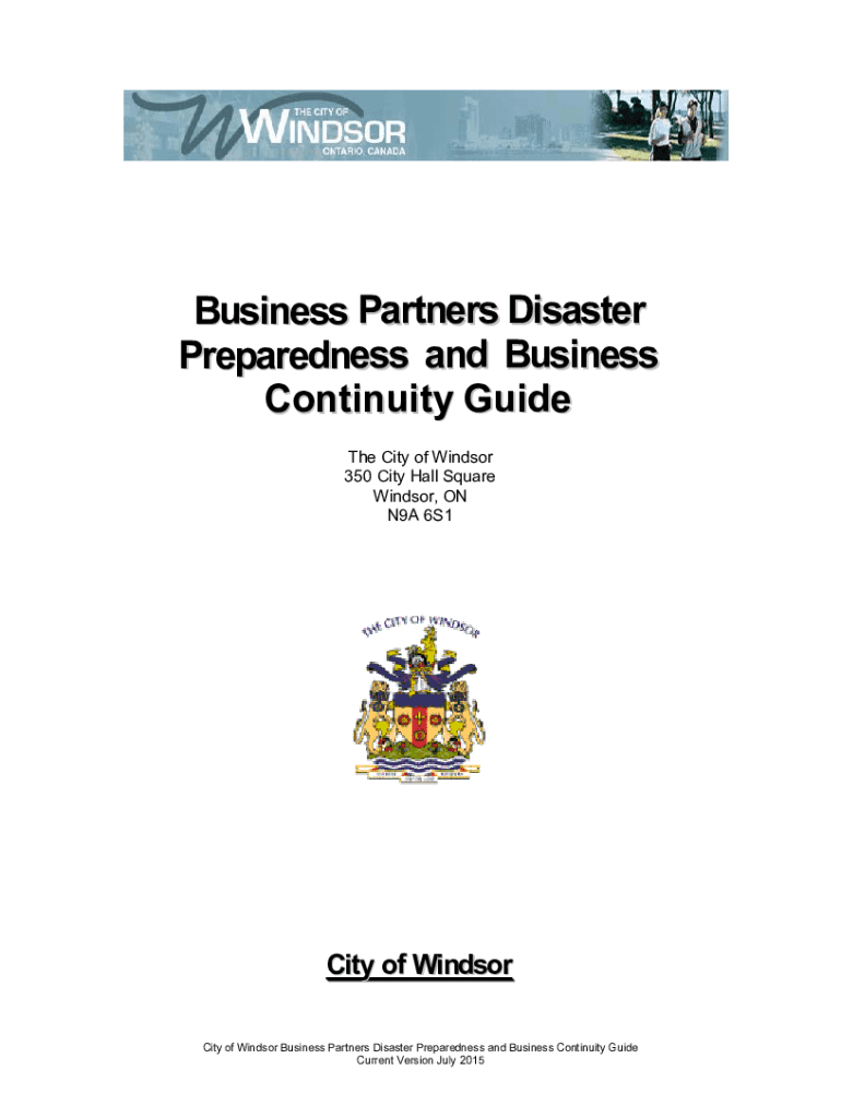 Fillable Online Tool Kit for Business Continuity Planning Fax Email ...