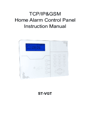 Fillable Online Intruder Alarm Control Panel Installation & Programming ...