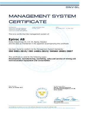 Fillable Online DNV - Find a valid certificate Fax Email Print - pdfFiller