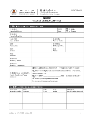 Fillable Online CCE/FORM/031 Fax Email Print - pdfFiller