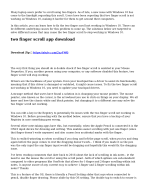 Fillable Online How can I invert touchpad scroll direction on Windows ...