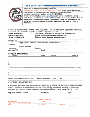 Fillable Online School Supply Form 2023-2024 Fax Email Print - pdfFiller