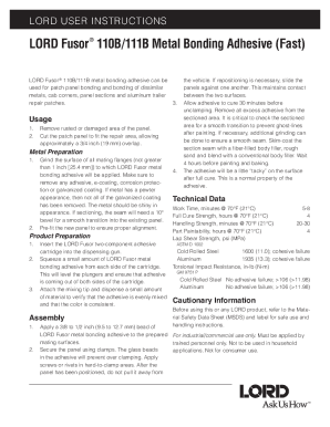 Fillable Online Fillable Online LORD USER INSTRUCTIONS LORD Fusor ...