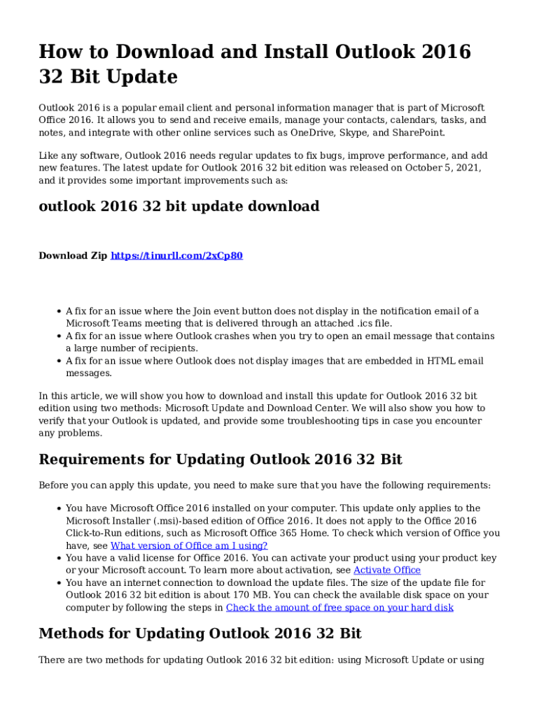 Fillable Online Planning considerations to deploy Outlook for Windows Fax Email Print - pdfFiller