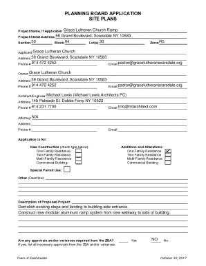 Fillable Online The Architectural Review Board Village of Irvington, NY Date Fax Email Print ...