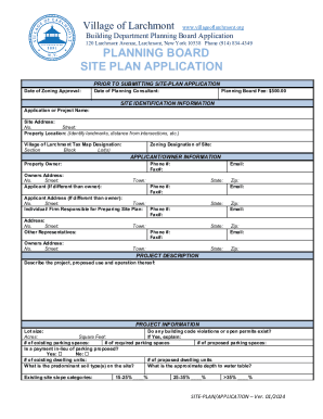 Fillable Online Village of Larchmont, NY Site Plan Approval - eCode360 ...