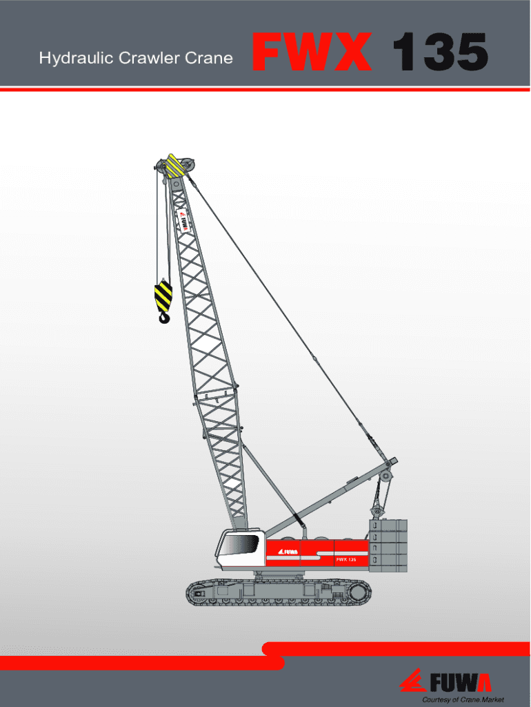 Fillable Online FUWA Cranes, Material & Telehandlers Crane.Market. FUWA Crawler Cranes Fax Email ...