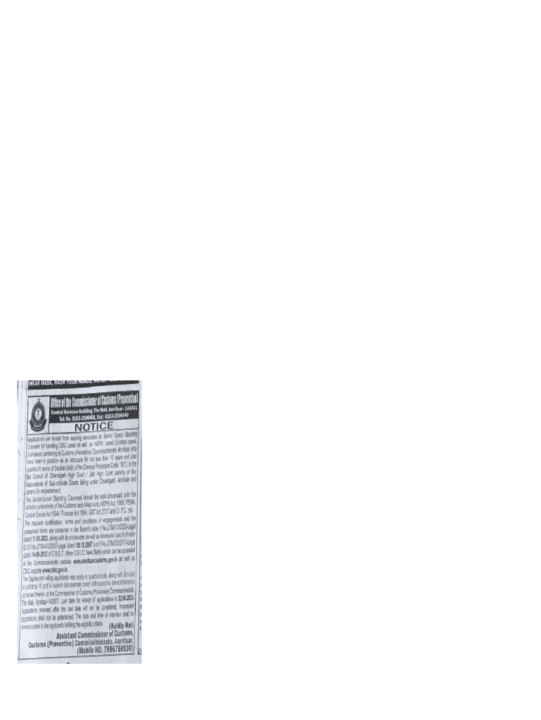 Fillable Online amritsarcustoms gov proforma 'p1' - Income Tax Department Fax Email Print ...