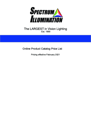 Fillable Online The LARGEST in Vision Lighting Fax Email Print - pdfFiller