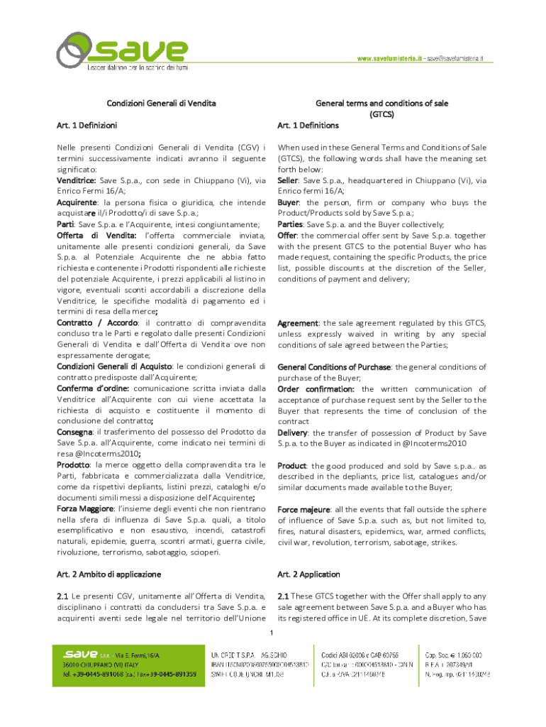 Fillable Online all sales of Goods and Services. Part II of this Fax ...