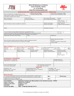 Remplissable En Ligne 2023 FIM Mototour-Entry&Accomodation-Form ...