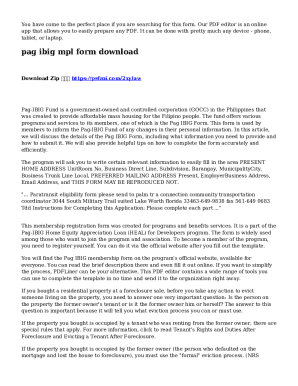 Fillable Online Pag Ibig Mpl Form Download Fax Email Print - pdfFiller