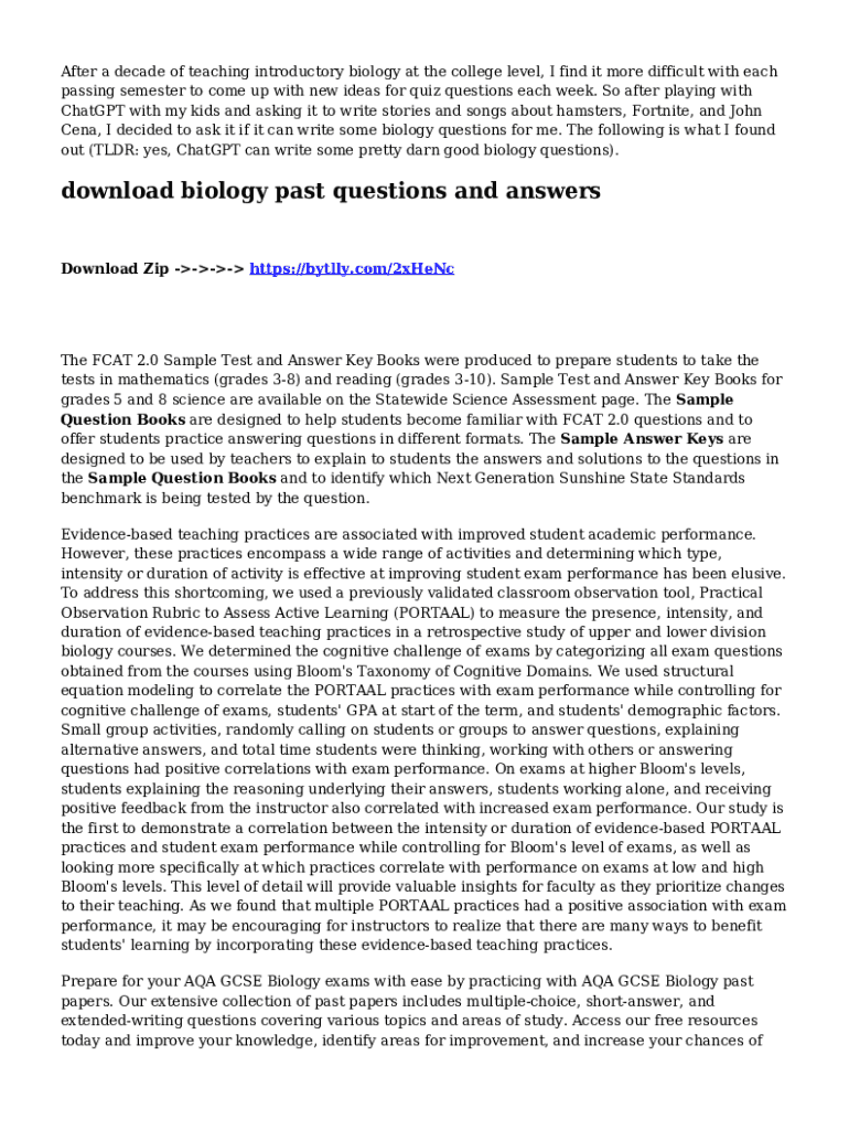 Fillable Online Is it just me, or is college biology hard? Fax Email ...