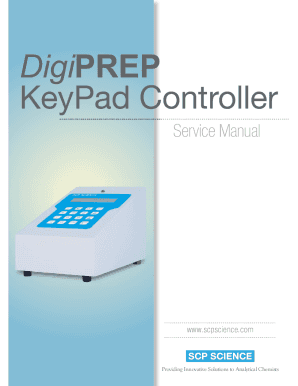 Fillable Online Keypad Ctrl, DigiPREP - Sample Preparation Fax Email ...