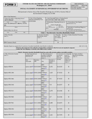 Fillable Online Fillable Online SEC FORM 3/A Fax Email Print Fax Email Print - pdfFiller