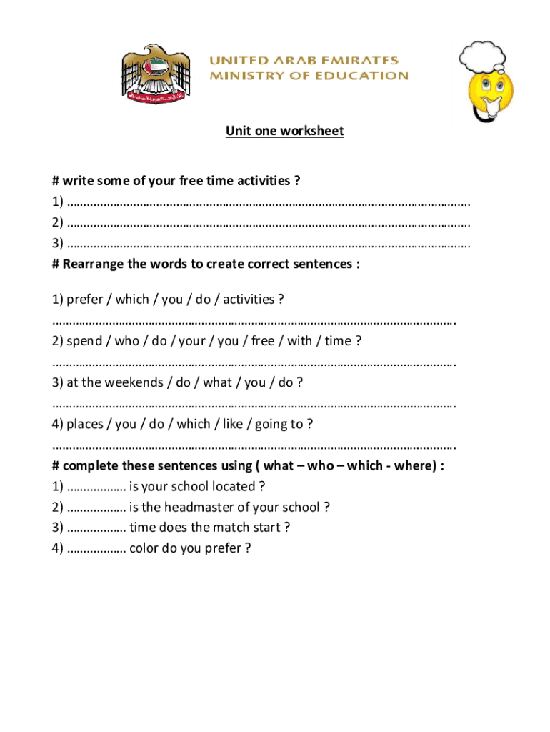 Fillable Online ESL worksheets - Rearrange Words into Sentences Fax ...