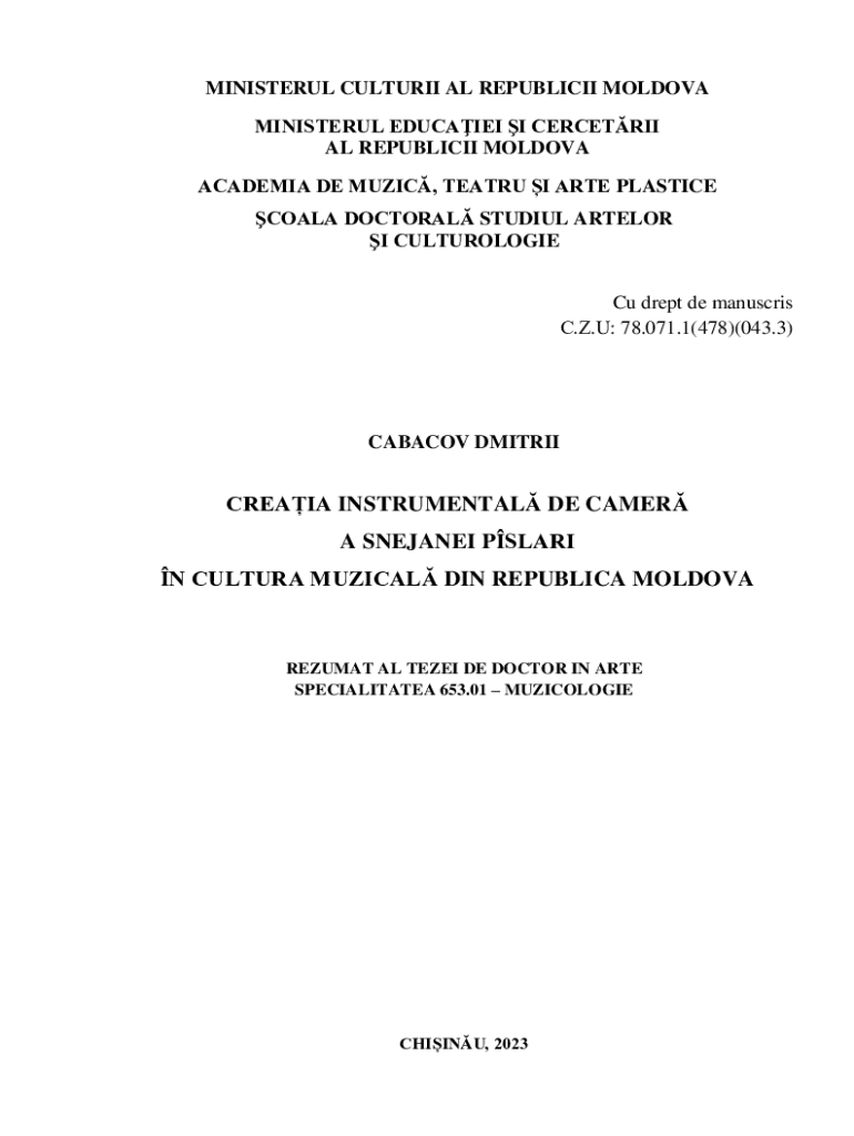 Fillable Online Academia de Muzica Teatru si Arte Plastice (AMTAP) Fax ...