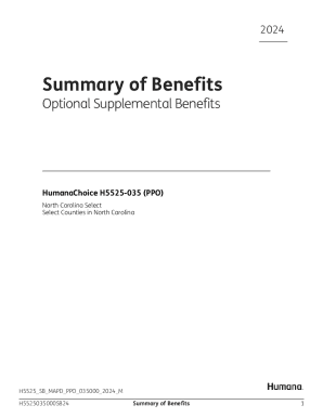 Fillable Online Your 2024 Summary of Benefits Optional Supplemental ...