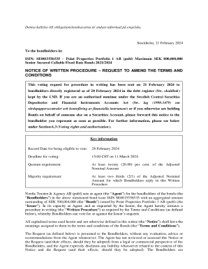 Fillable Online CONDITIONAL NOTICE OF EARLY REDEMPTION - bonds Fax ...