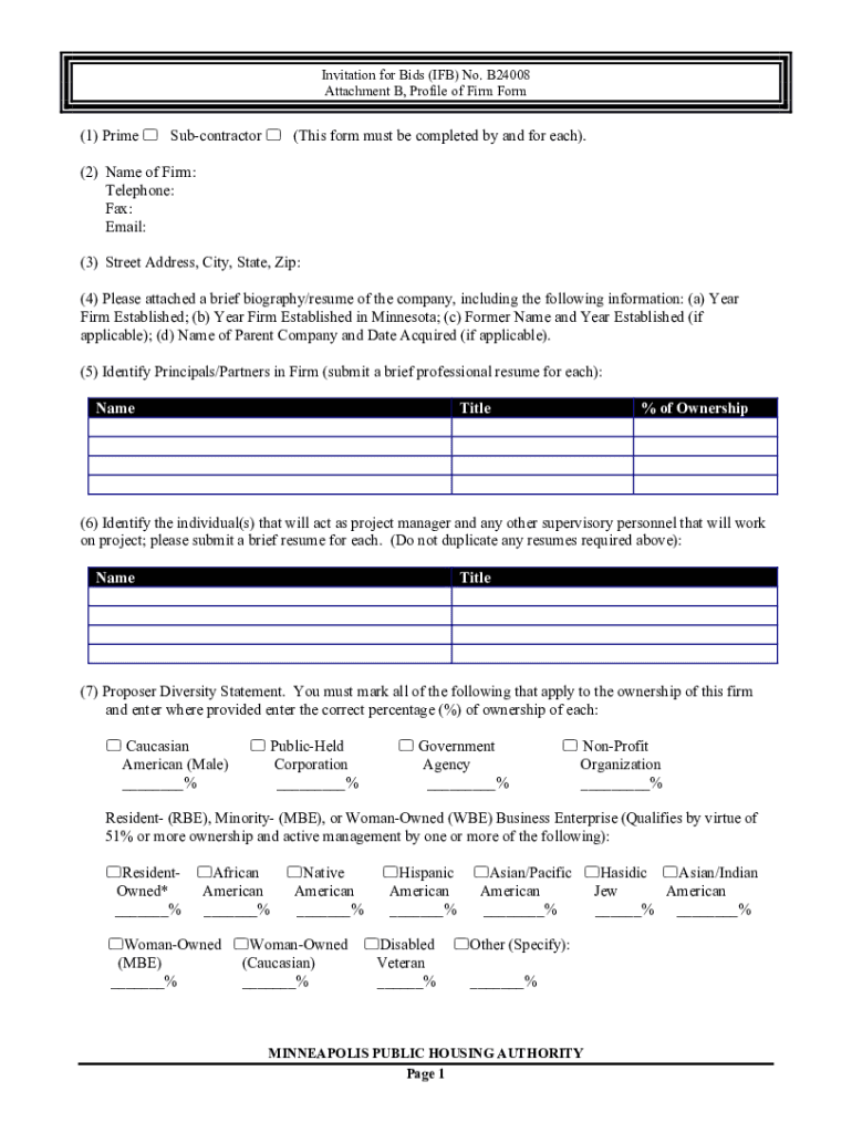 Fillable Online subcontractors list and bidder's statement of proposed ...