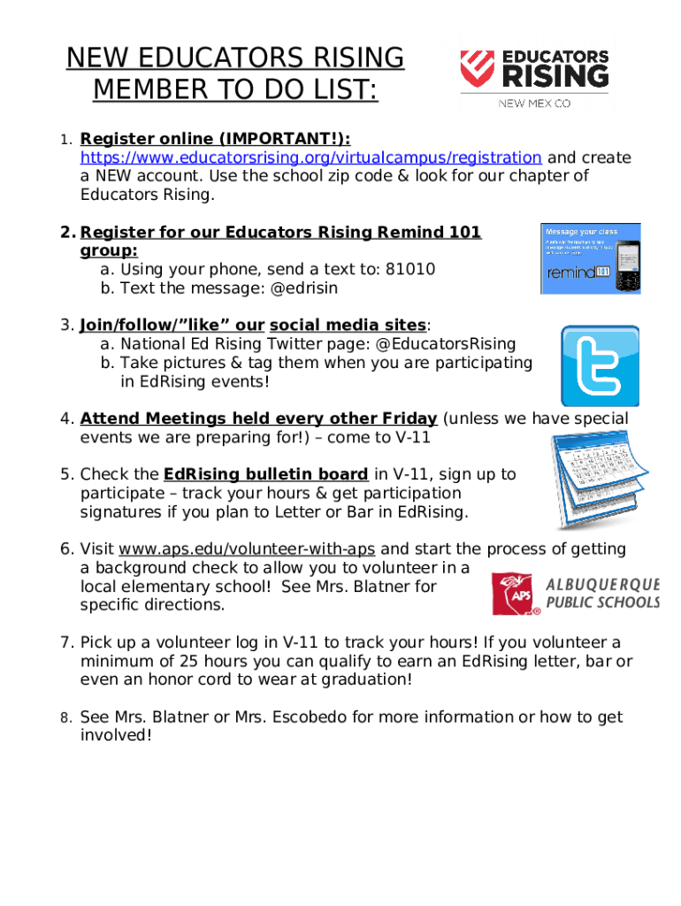 How to Join/ Renew as an Educators Rising Student - educatorsrisingnm ...