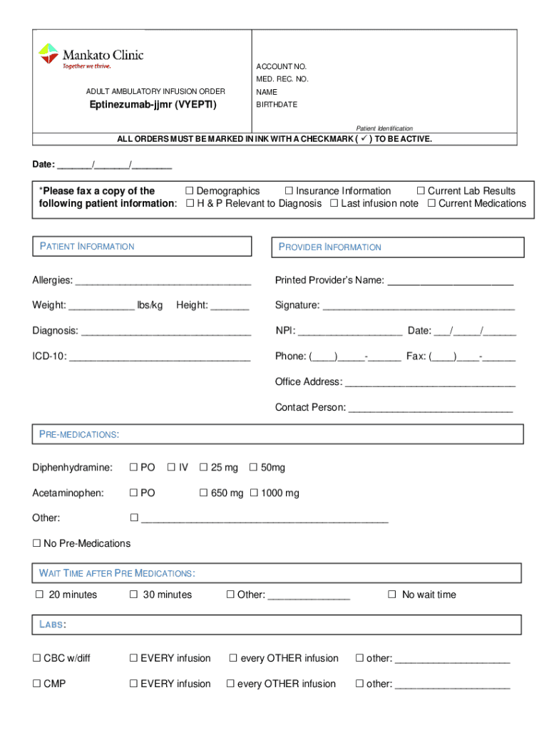 Fillable Online FAQ About VYEPTI (eptinezumab-jjmr) IV Infusion Fax ...