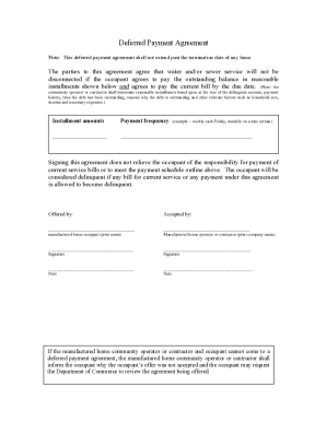 Fillable Online Template: Water and Sewer Service Agreement Fax Email ...