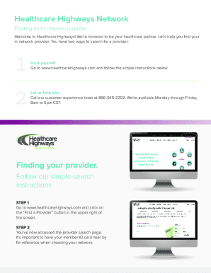 Fillable Online Healthcare Highways Health Plan Let's begin! Fax Email ...