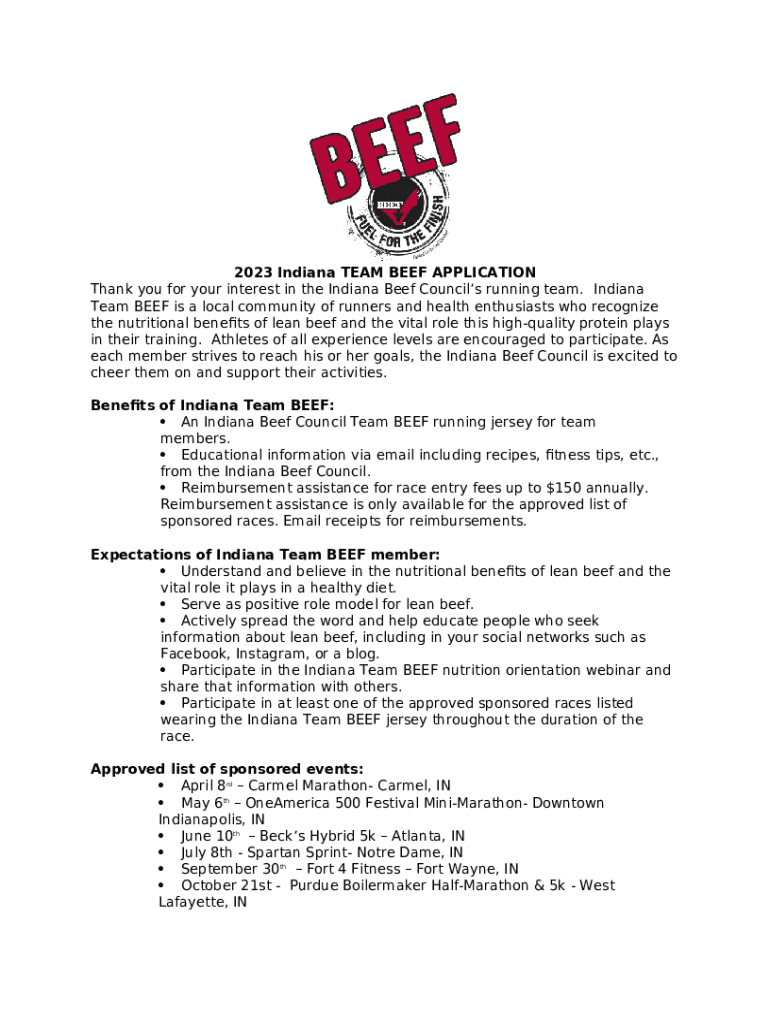 Proving Beef's Role in a Healthy Lifestyle Doc Template | pdfFiller