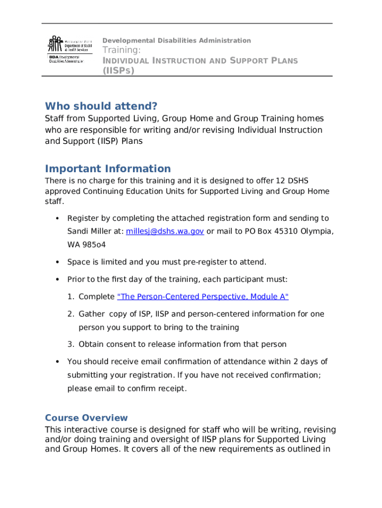 ISP Plan Reviews: Guidance for Support Coordination Agencies Doc ...