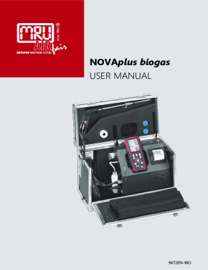 Fillable Online mru NOVAplus BIOGAS User Manual (Page 7 of 64) Fax ...