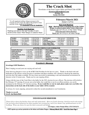 Fillable Online Four Corners Rifle & Pistol Club Application For New ...