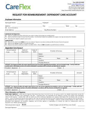 Fillable Online Reimbursement Request Form-DCA Fax Email Print - pdfFiller
