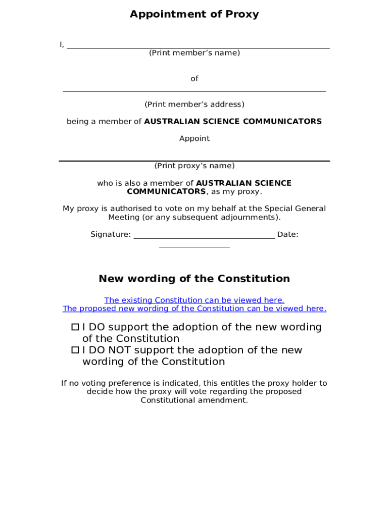 Proxies - More Than Meets The Eye - Directors and Officers Doc Template ...