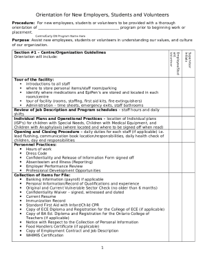 Orientation Checklist for New Hires Updated 2022 Doc Template | pdfFiller