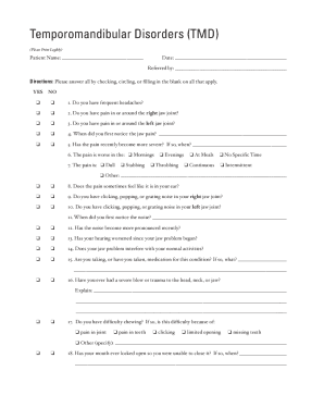 Fillable Online Diagnostic Criteria for Temporomandibular Disorders (DC ...