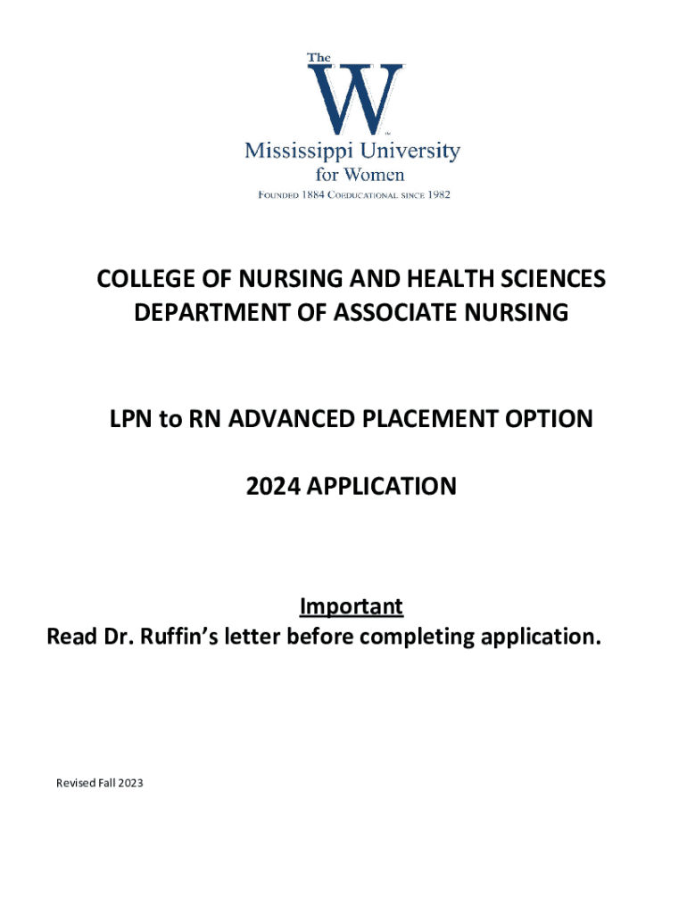 Fillable Online Associate Degree in Nursing Program Information Packet ...