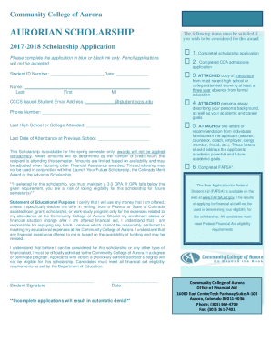 Fillable Online Student Guide to CFA Program Scholarship Applications Fax Email Print - pdfFiller