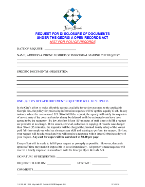 Fillable Online Online Open Records Request Form Fax Email Print ...