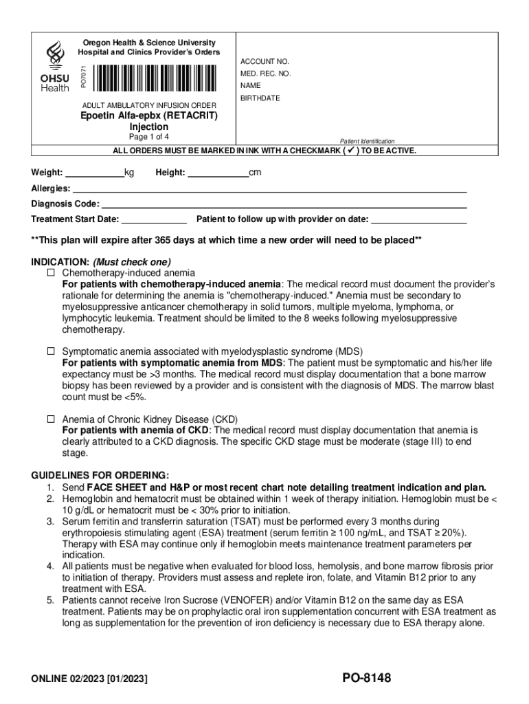 Fillable Online RETACRIT Billing and Coding Guide Fax Email Print - pdfFiller