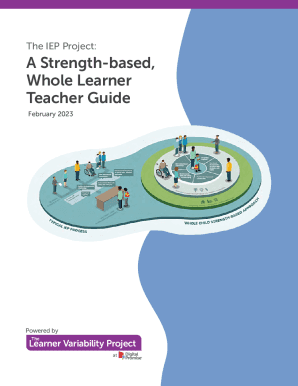 Fillable Online The IEP Project: A Strength-based, Whole Learner ...