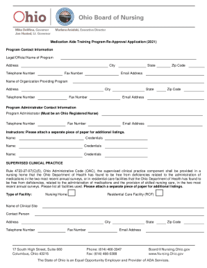 Fillable Online Form 5539-MA, Medication Aide Training Program ...