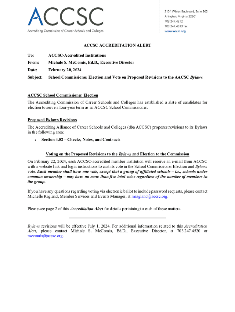 Fillable Online Questioned by Education Dept., Accreditor ACCSC ... Fax ...