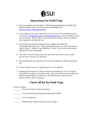 Fillable Online Risk Management Request for Field Trip Insurance Rider ...