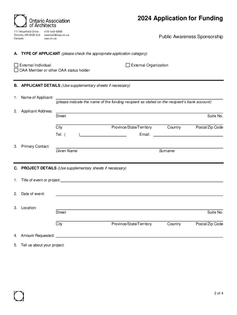 Fillable Online Public Awareness Sponsorship Form Fax Email Print ...