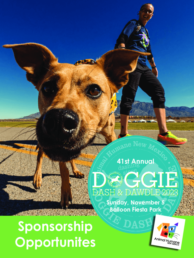 Fillable Online 41st Doggie Dash and Dawdle coming soon at Balloon ...