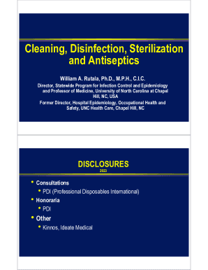Fillable Online spice unc Disinfection, sterilization and antisepsis ...